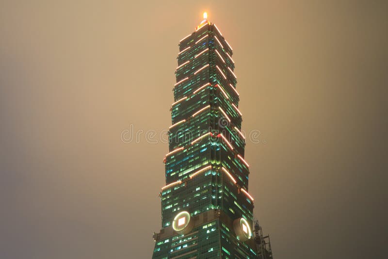 Iconic Taipei 101 Skyscraper Taipei Taiwan Editorial Image - Image of ...