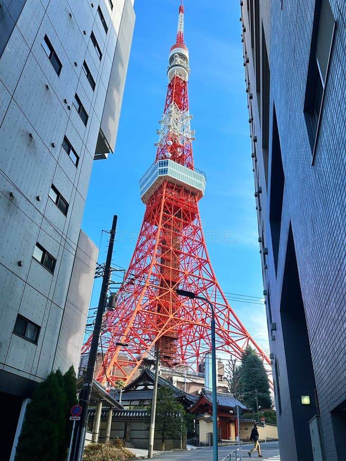 Iconic Tokyo TV Tower in Japan Editorial Stock Image - Image of signal ...