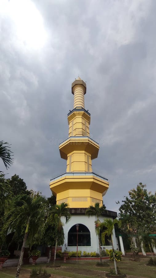 Iconic Tower at the Mosque of Universitas Gadjah Mada Indonesia Stock ...