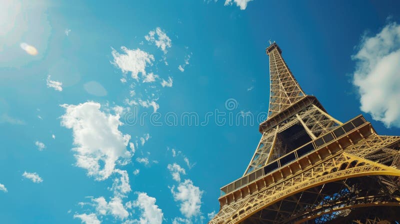 Iconic View of the Eiffel Tower from a Unique Perspective. Perfect for ...