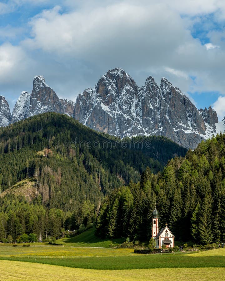 Iconic View from Val Di Funes Editorial Stock Image - Image of tour ...