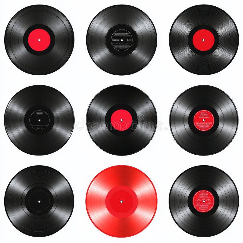 Iconic Vinyl Records are Presented in a Collection of Diverse Styles ...