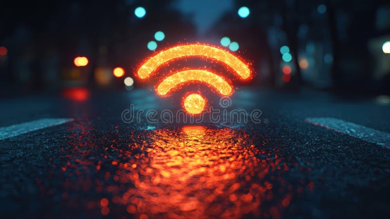 Iconic Wi-fi Connection Symbol Representing Digital Connectivity and ...