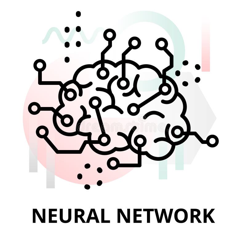 Icono Abstracto De La Red Neuronal Ilustración del Vector - Ilustración ...