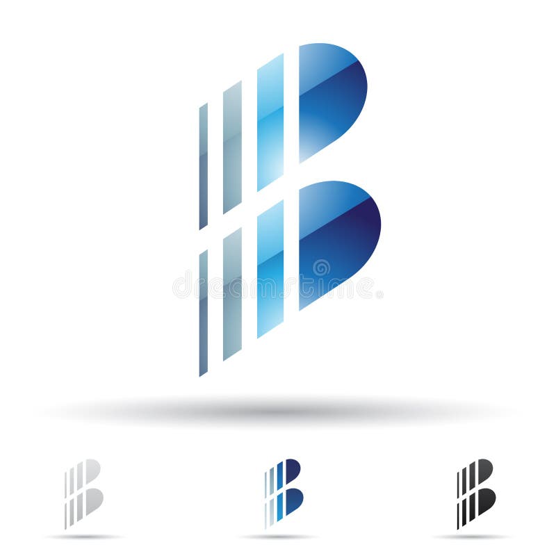Icono Abstracto Para La Letra B Ilustración del Vector - Ilustración de ...
