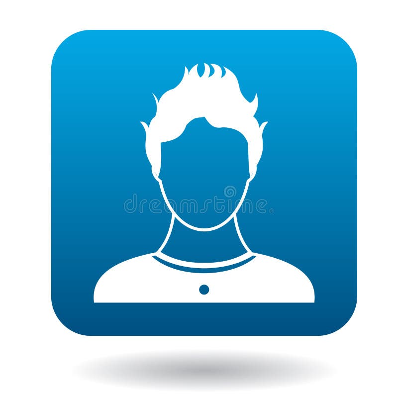 Icono Adolescente Del Muchacho De Avatar, Estilo Simple Stock de ...