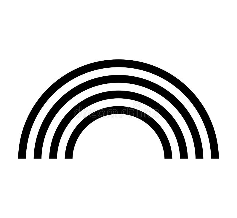 Icono Aislado Arco Iris Lindo Stock de ilustración - Ilustración de imagen, lindo: 84293212