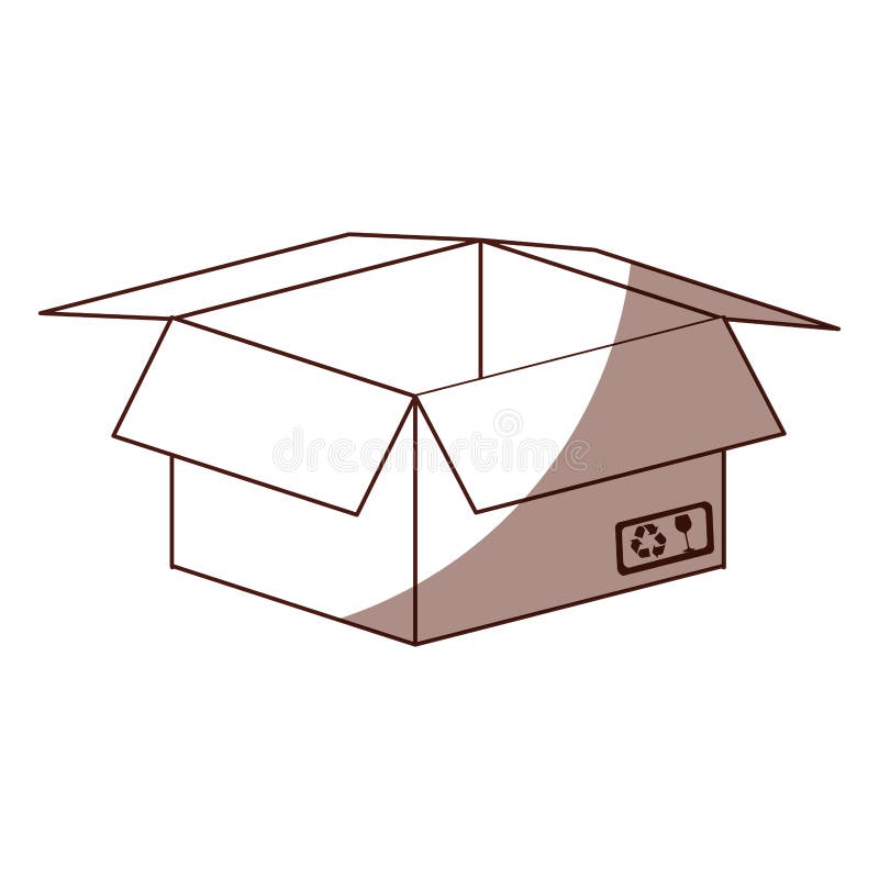 Icono Aislado Cartón De La Caja Ilustración del Vector - Ilustración de ...