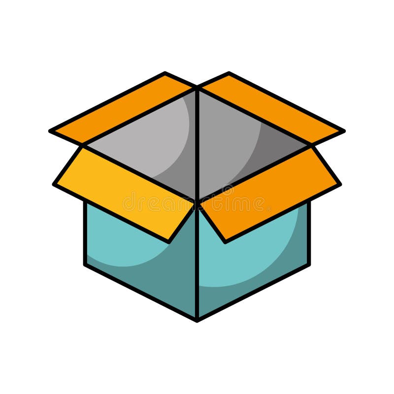 Icono Aislado Cartón De La Caja Ilustración del Vector - Ilustración de ...