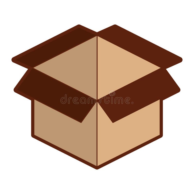 Icono Aislado Cartón De La Caja Ilustración del Vector - Ilustración de conjunto, carga: 93935494
