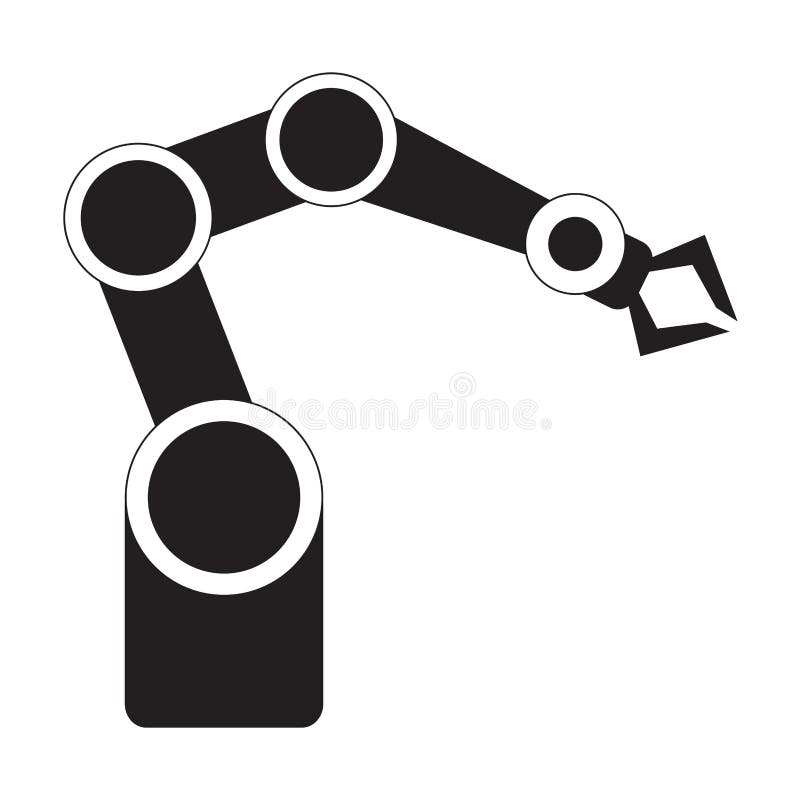 Vector De Icono Del Brazo Robot De Recogida De Inteligencia Artificial ...