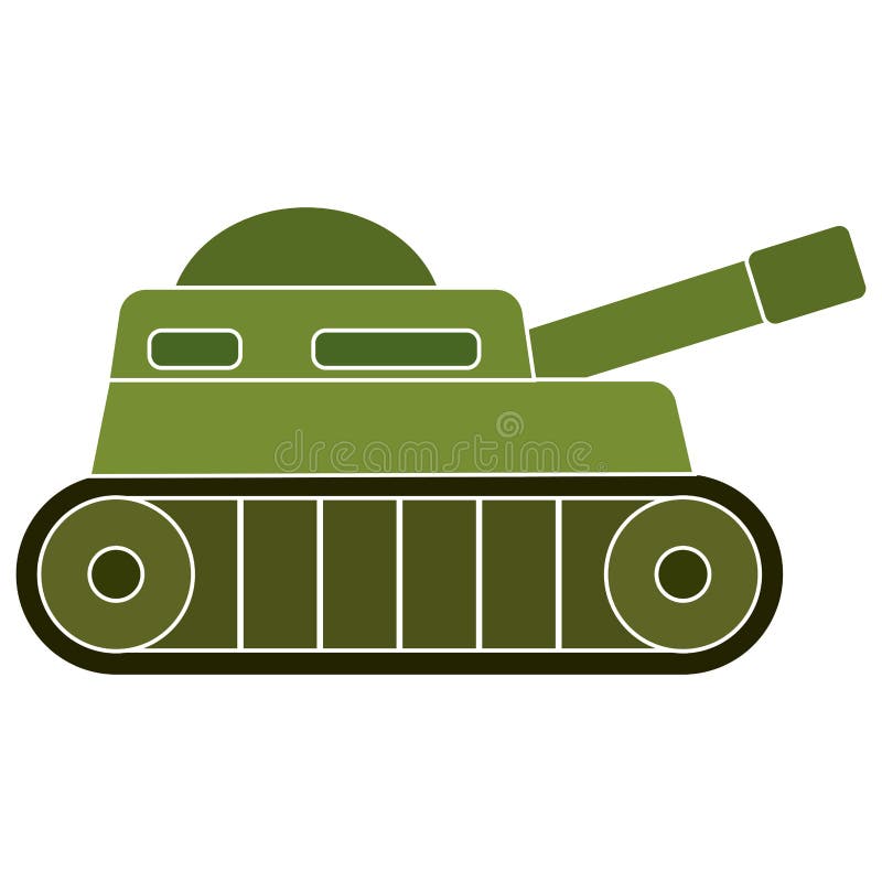 Icono De Tanque De Guerra Aislado Ilustración del Vector - Ilustración ...