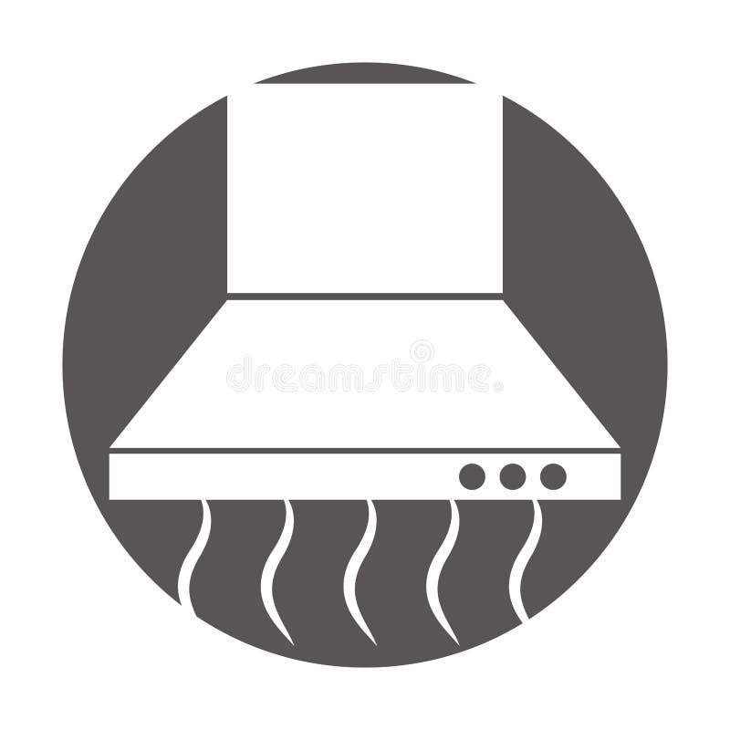 Icono Aislado Extractor Del Aire En Estilo Plano Ilustración del Vector ...