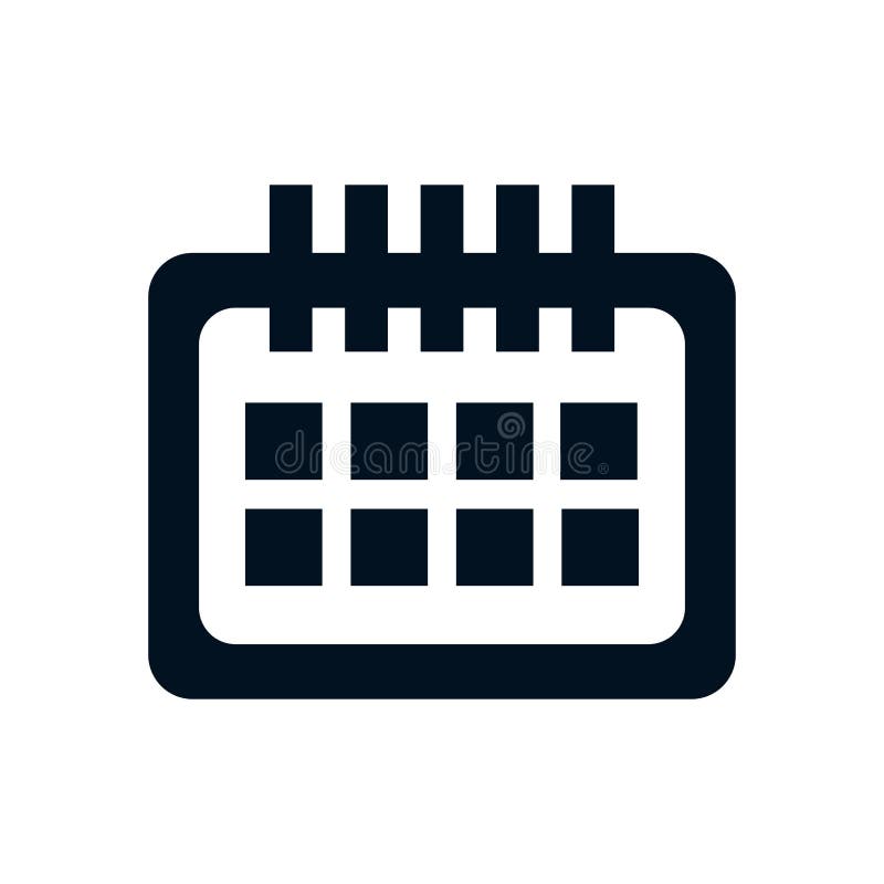 Icono Aislado Recordatorio Del Calendario Ilustración del Vector ...