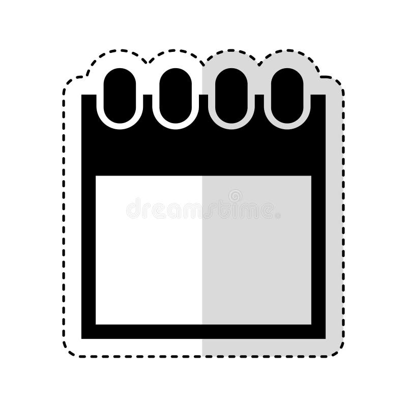 Icono Aislado Recordatorio Del Calendario Ilustración del Vector ...