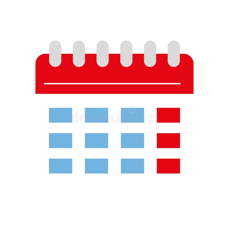 Icono Aislado Recordatorio Del Calendario Ilustración del Vector ...