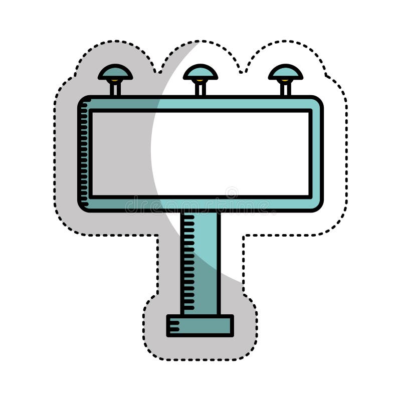 Valla Publicitaria Del Anuncio Ilustraciones Stock, Vectores, Y Clipart ...