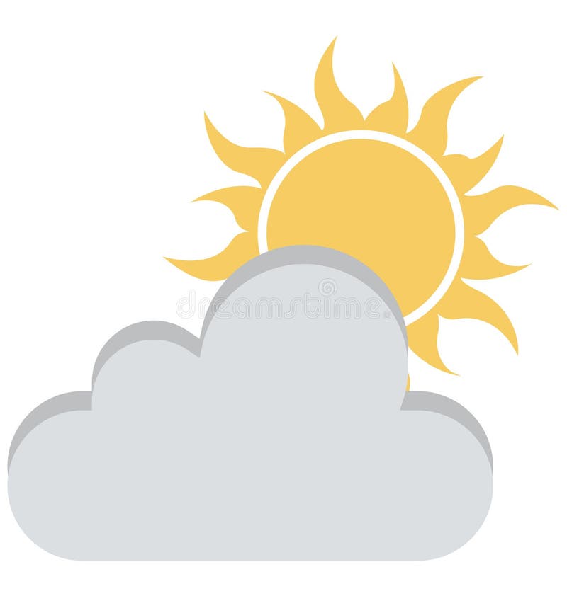 Icono Aislado Vector Del Color De La Salida Del Sol Editable Ilustración del Vector ...