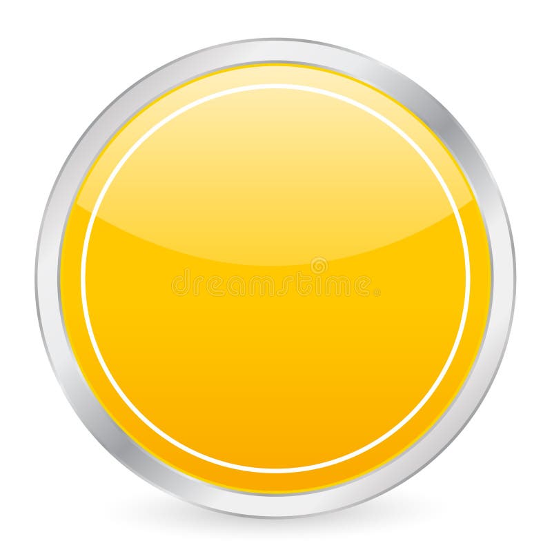 Icono Amarillo Vacío Del Círculo Ilustración del Vector - Ilustración ...