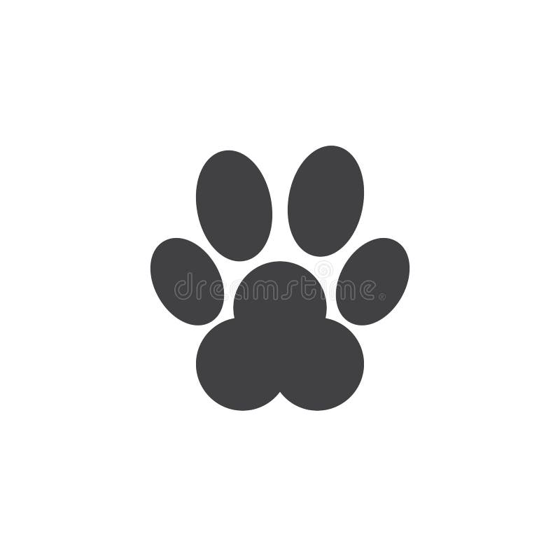 Icono Animal Del Vector De La Pata Ilustración del Vector - Ilustración ...