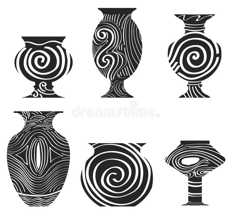 Plato de la loza de barro ilustración del vector. Ilustración de barro ...