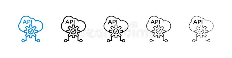 Icono Api Aislado En Fondo Blanco Ilustración del Vector - Ilustración ...