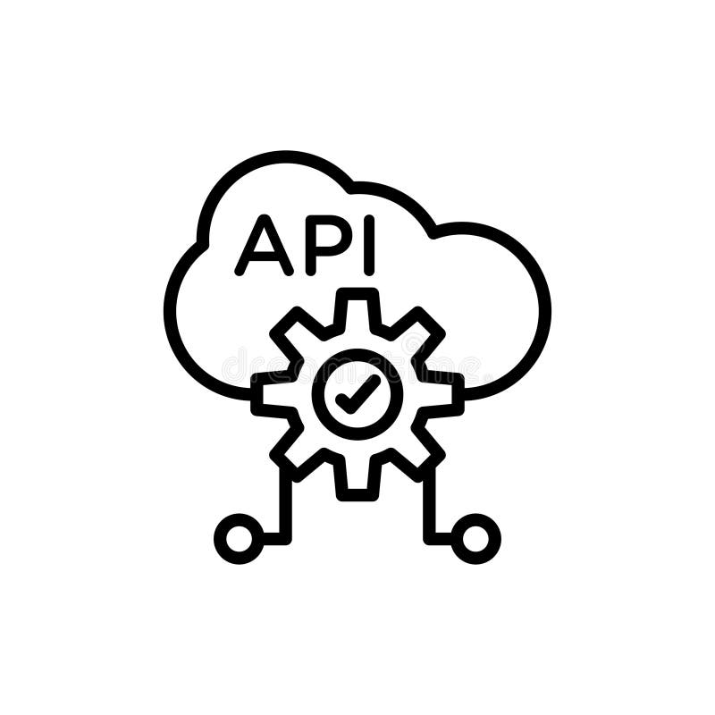 Icono Api Aislado En Fondo Blanco Ilustración del Vector - Ilustración ...