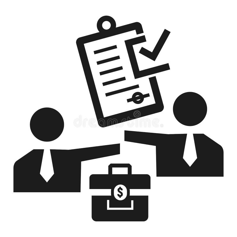 Icono Aprobado Del Papel Del Soborno, Estilo Simple Ilustración del ...