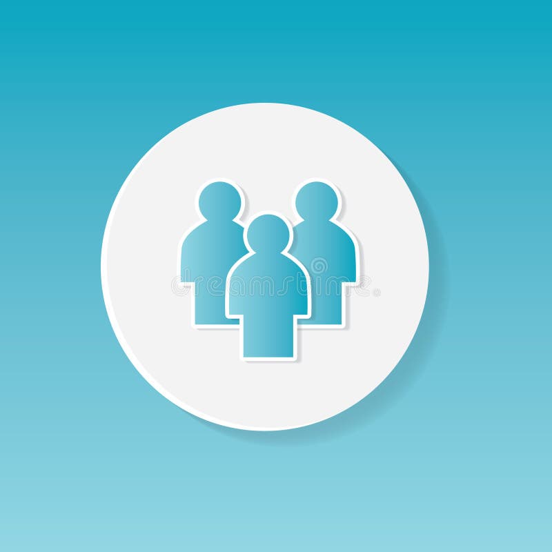 Icono de persona azul ilustración del vector. Ilustración de cara ...