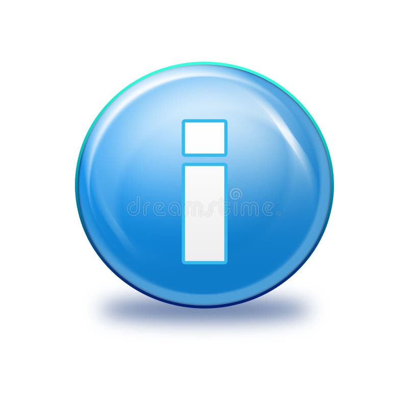 Icono Azul De La Información Stock de ilustración - Ilustración de ...
