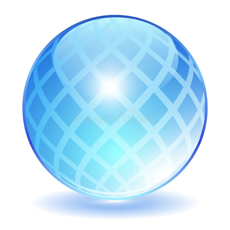 Icono Azul Del Vector De La Bola De Cristal Ilustración del Vector ...