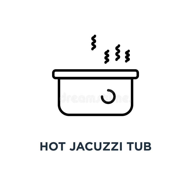 Icono Linear Del Jacuzzi Concepto Moderno Del Logotipo Del Jacuzzi Del Esquema En Pizca ...