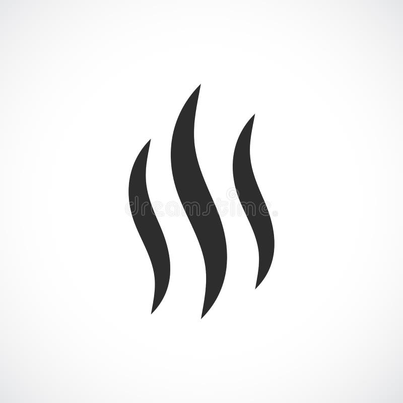 Icono Del Vector De La Silueta Del Humo Ilustración del Vector ...