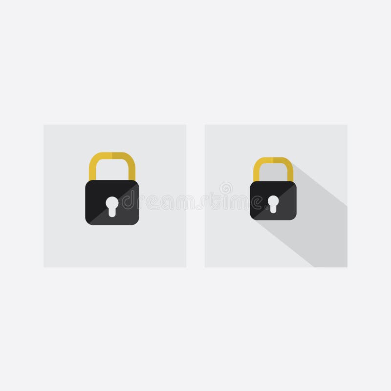Icono Cerrado Determinado De La Cerradura Ilustración del Vector ...