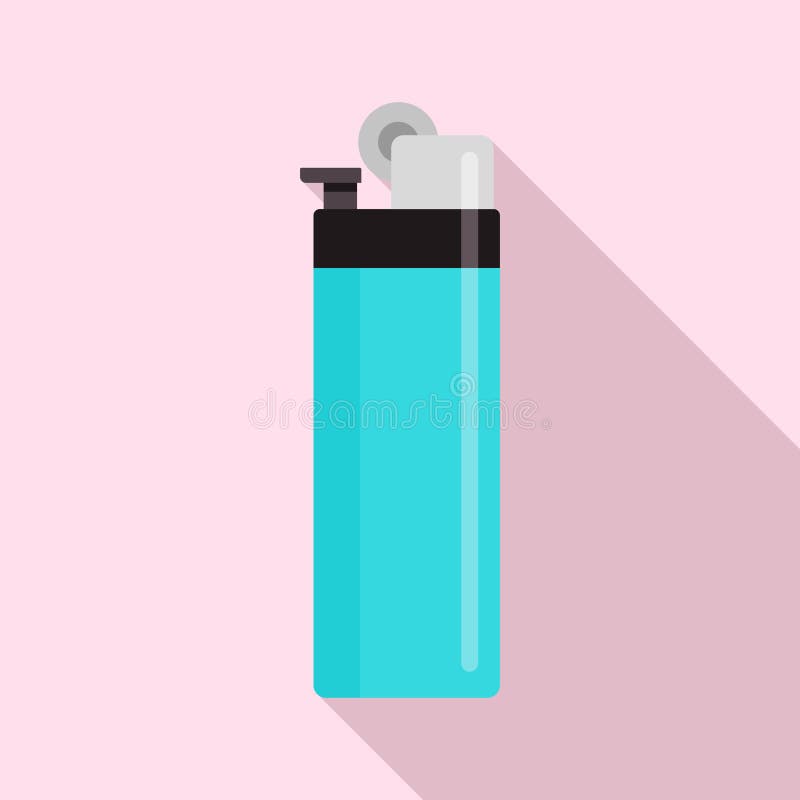 Icono Clásico Del Mechero, Estilo Plano Ilustración del Vector ...