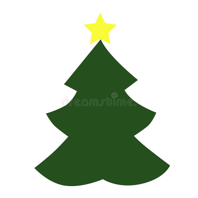 Icono Coloreado Picea En Estilo De La Historieta Ilustración del Vector ...