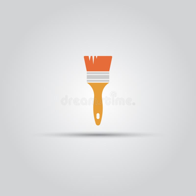 Icono Coloreado Vector Aislado Brocha Ilustración del Vector ...