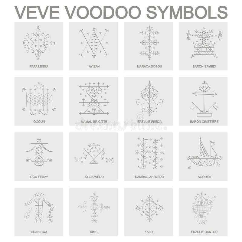 Símbolos Del Alcohol Del Vudú Imagen de archivo - Ilustración de nuevo ...