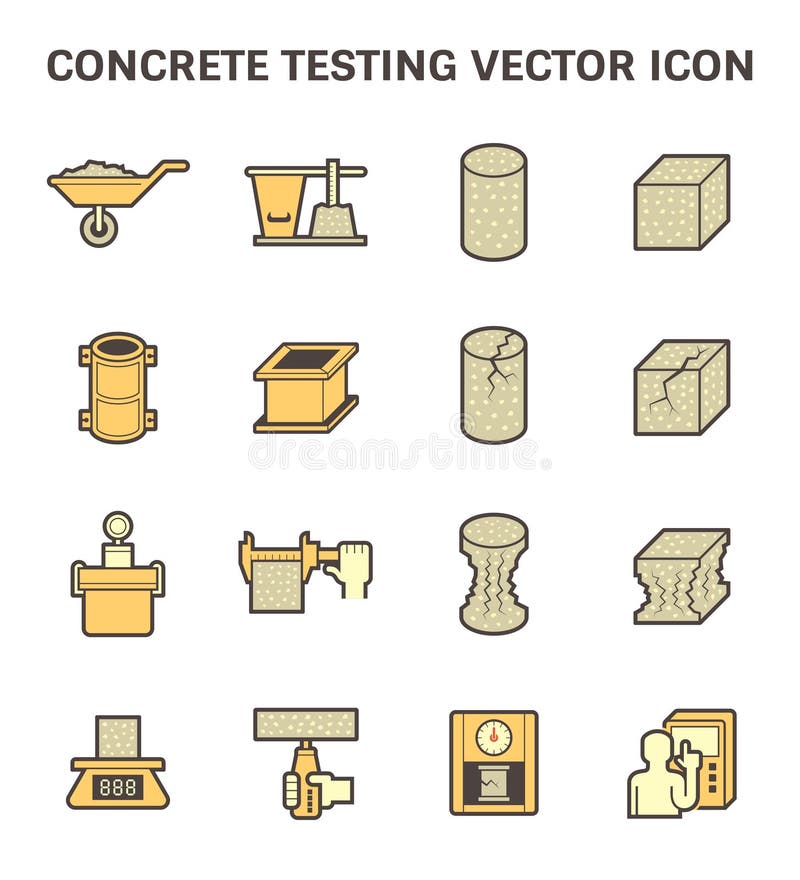 Icono Concreto De La Prueba Ilustración del Vector - Ilustración de ...