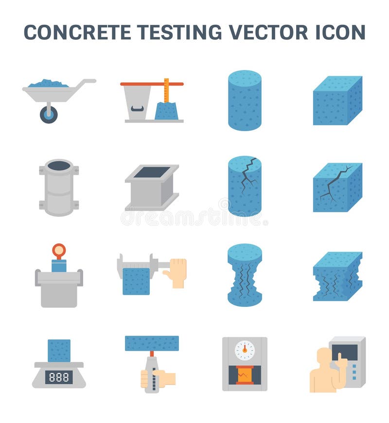 Icono Concreto De La Prueba Ilustración del Vector - Ilustración de ...