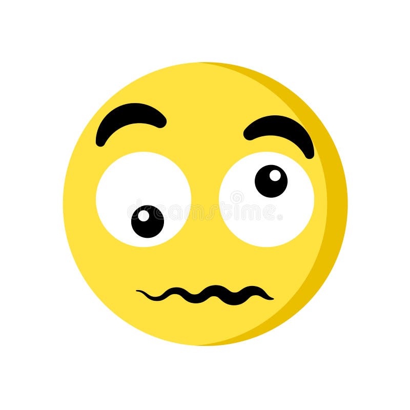 Icono Confuso Aislado En El Fondo Blanco Ilustración del Vector ...
