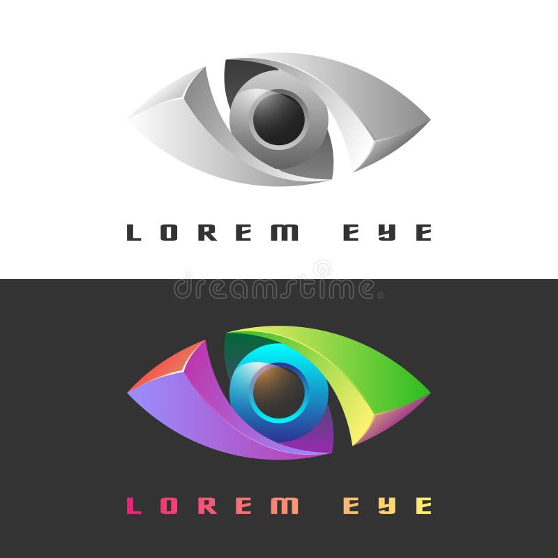 Icono Creativo Del Ojo Del Color Ilustración del Vector - Ilustración ...