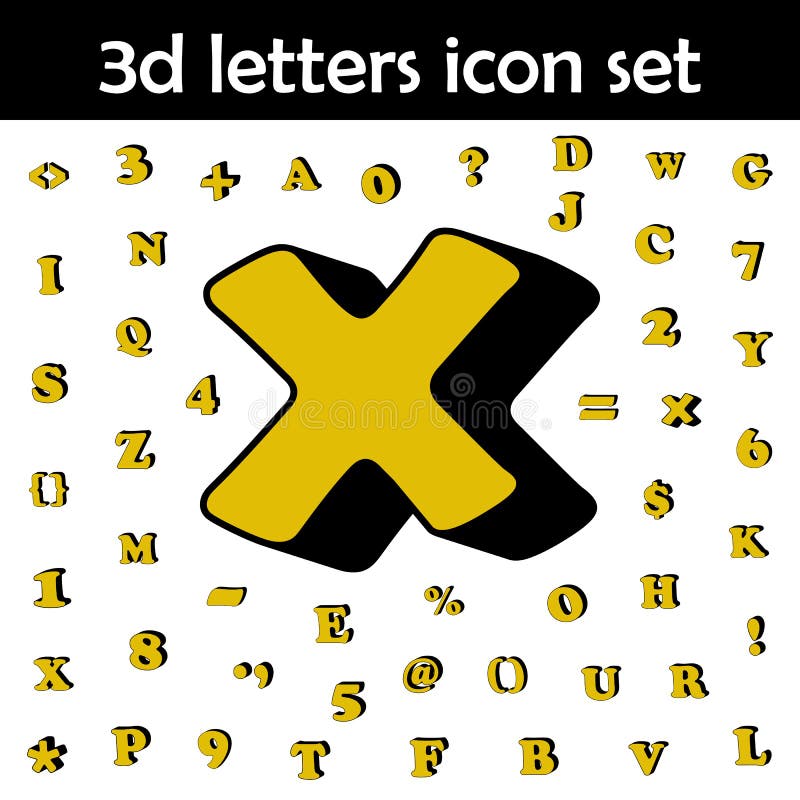 Cruz Signo De Multiplicación Icono 3d Sistema Universal De Los Iconos