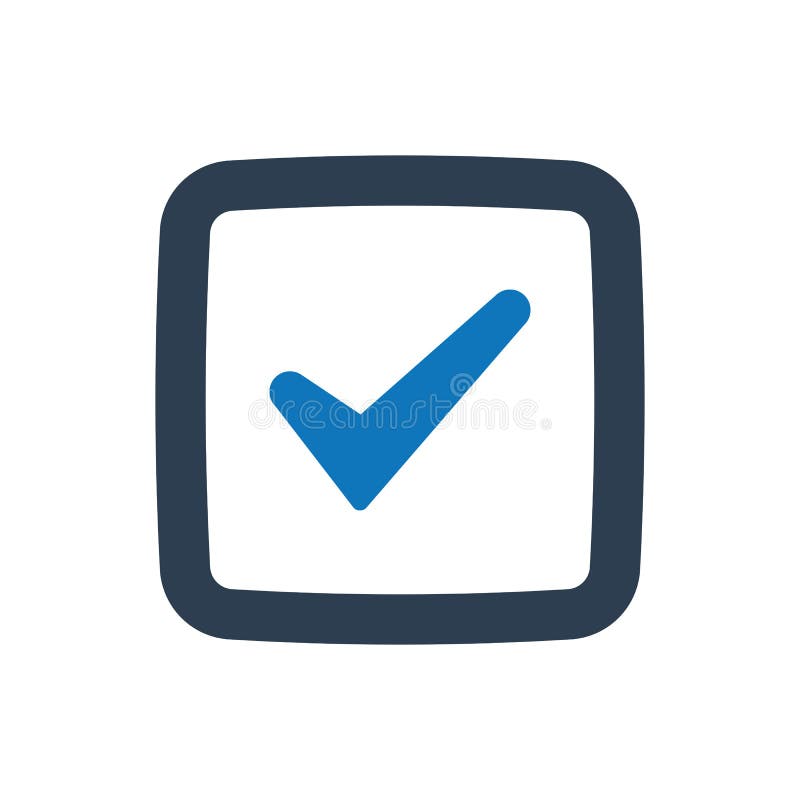 Icono Cuadrado Del Checkbox Ilustración del Vector - Ilustración de ...