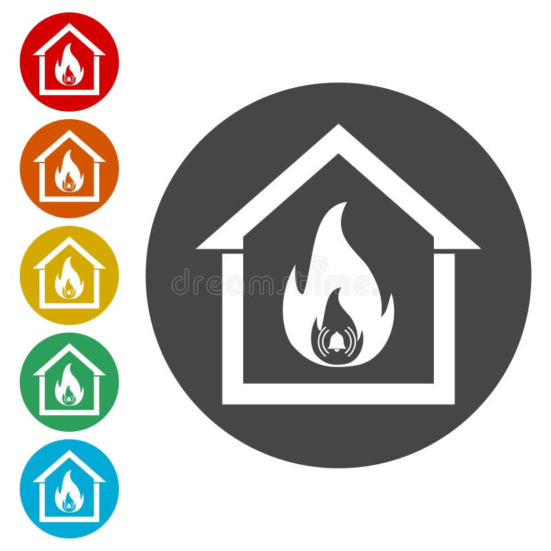 Icono De Advertencia De Incendios Ilustración del Vector - Ilustración ...