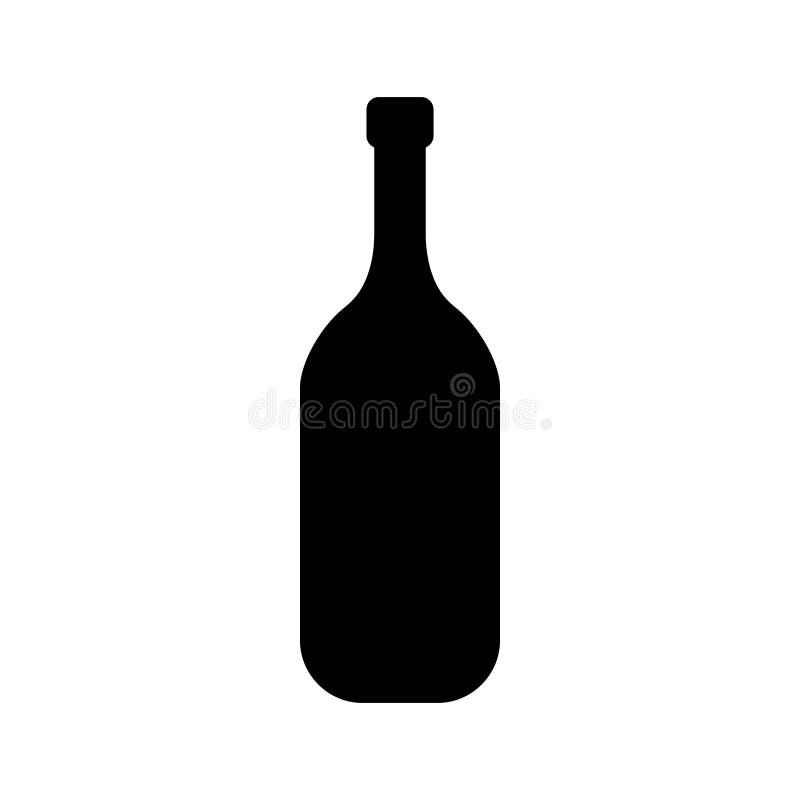 Icono De Alcohol En Botella. Vector Aislado Ilustración del Vector ...