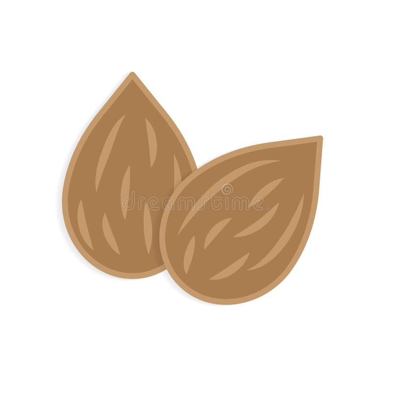Icono De La Almendra Concepto De Moda Del Logotipo De La Almendra En El ...
