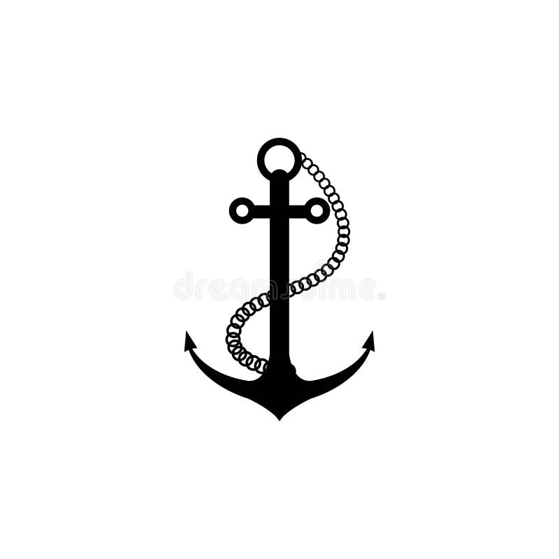 Icono De Ancla Vector De Plantilla De Logotipo Ilustración del Vector ...