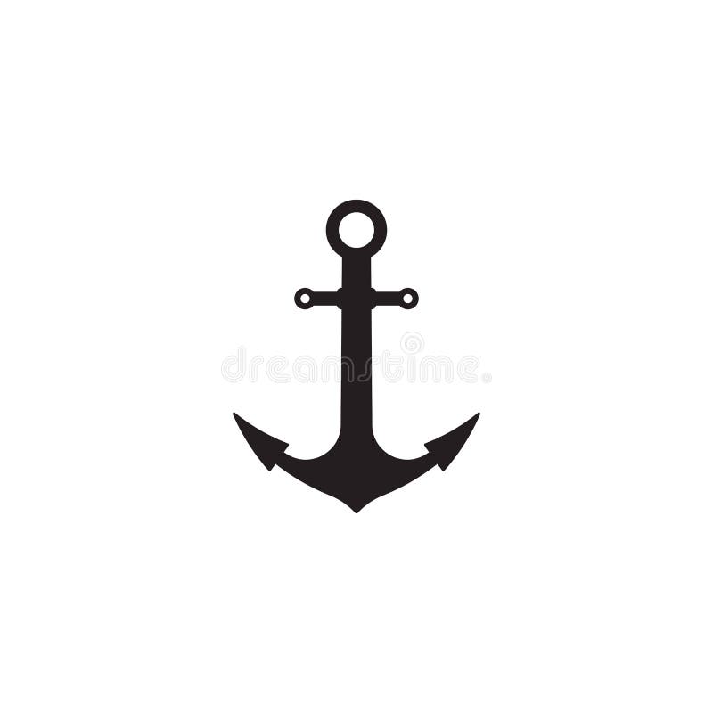 Icono De Ancla Vector De Plantilla De Logotipo Ilustración del Vector ...