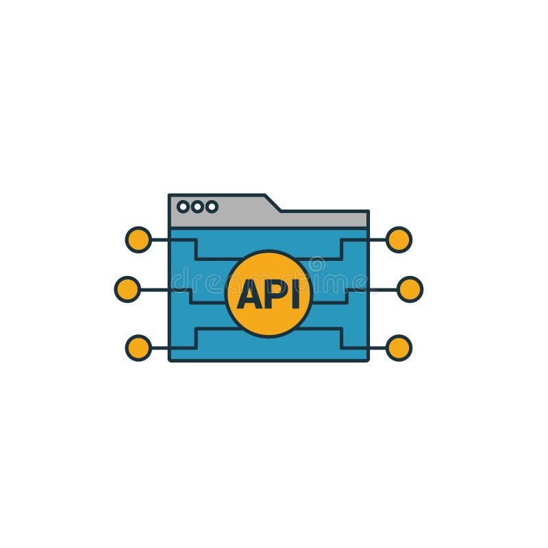 Icono De Api Elemento Simple De La Colección De Iconos De Desarrollo ...